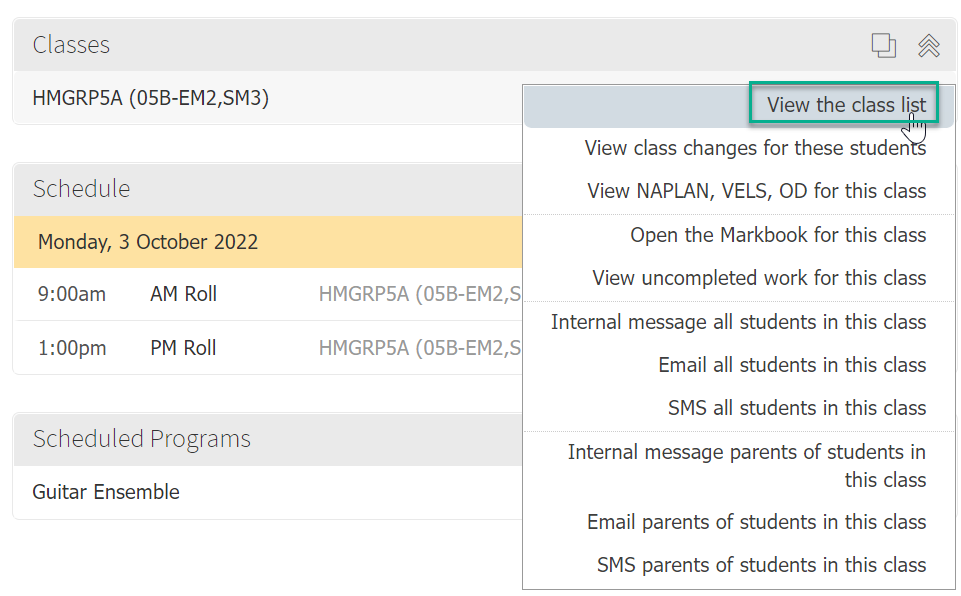 How to download CSV class lists